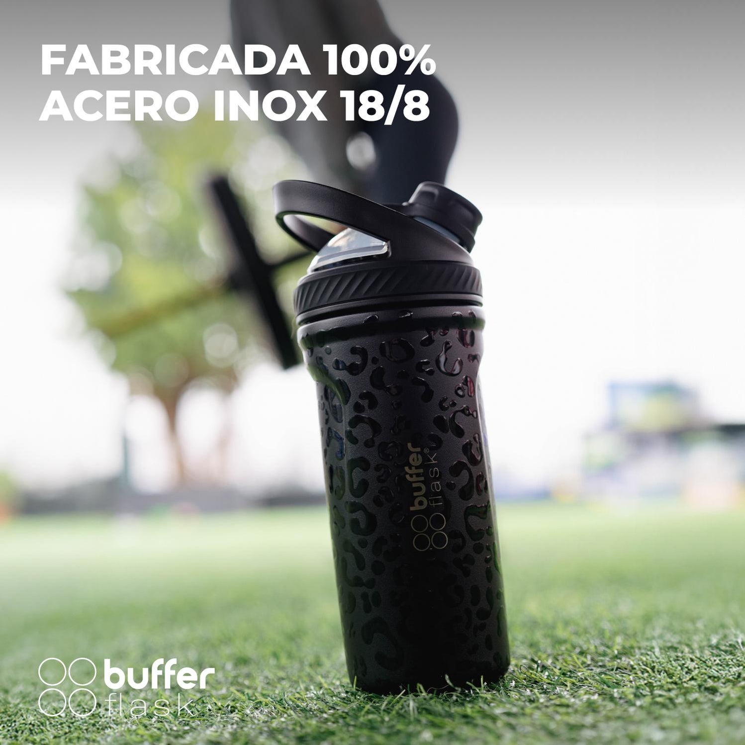 Shaker Vaso Proteina Mezclador Termico Buffer Acero Inox — Buffer CL