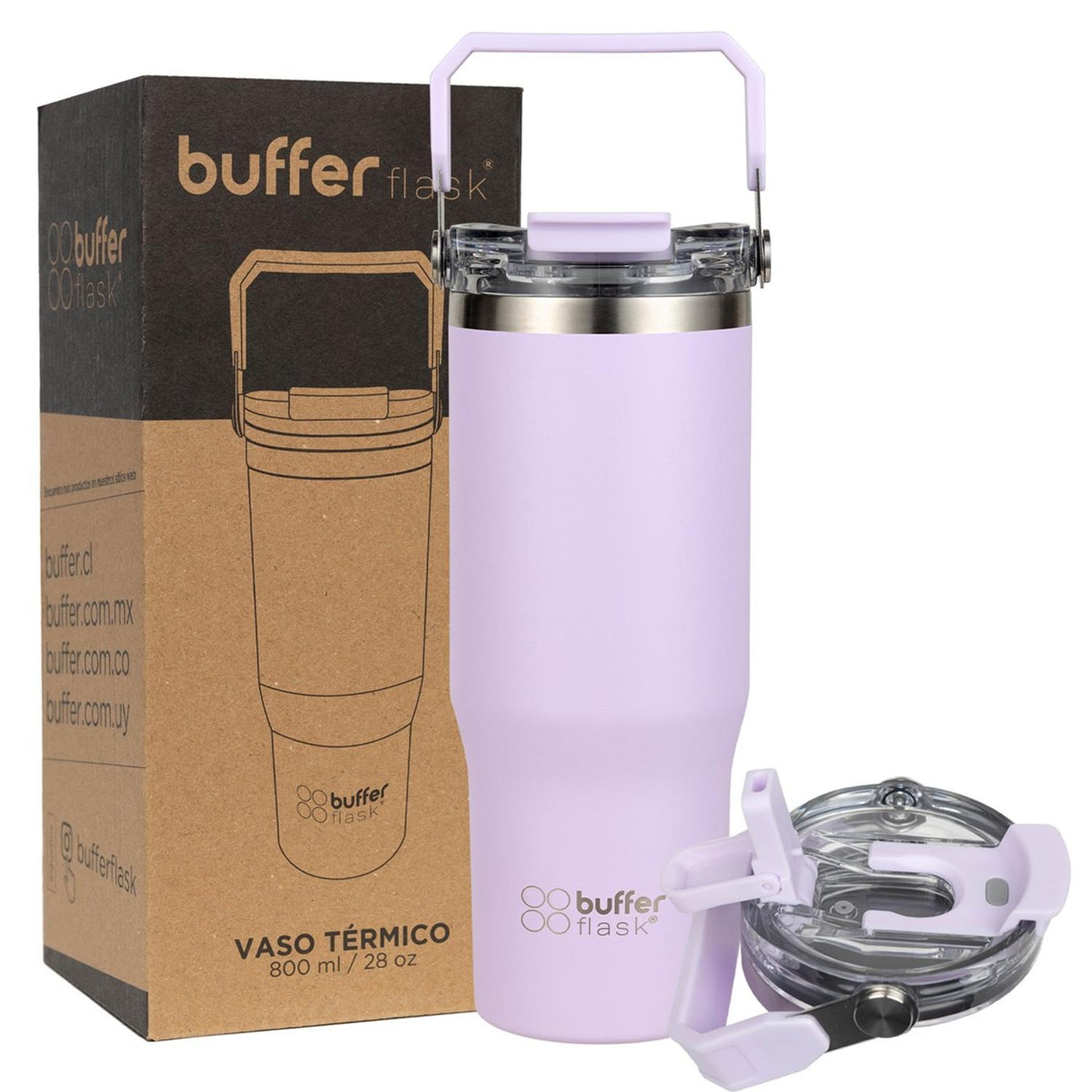Vaso Tumbler Mug Termico Botella Agua Buffer Acero Inox — Buffer CL