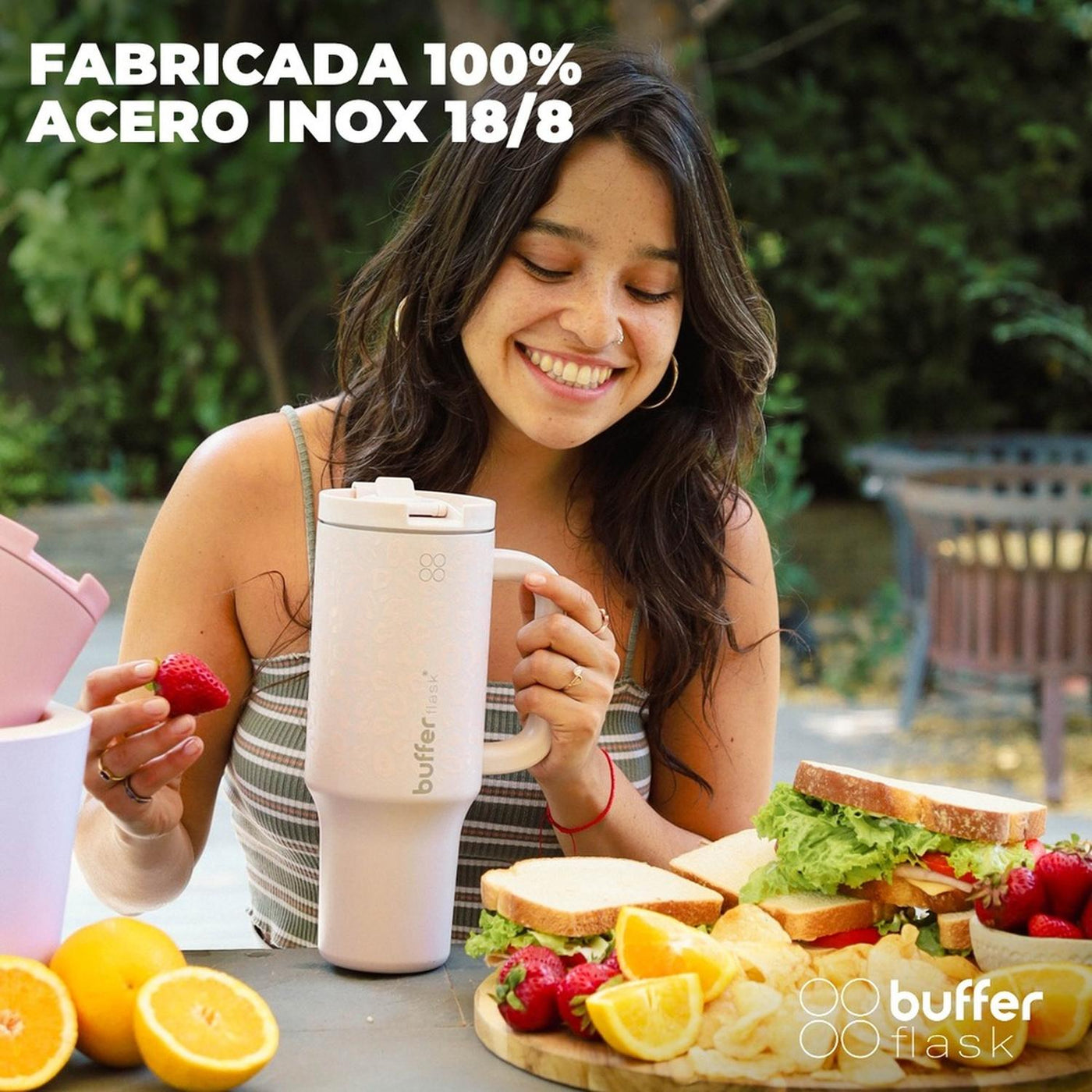 Vaso Termico Frio y Calor Termo Mug Buffer 1200Lt Inoxidable — Buffer CL