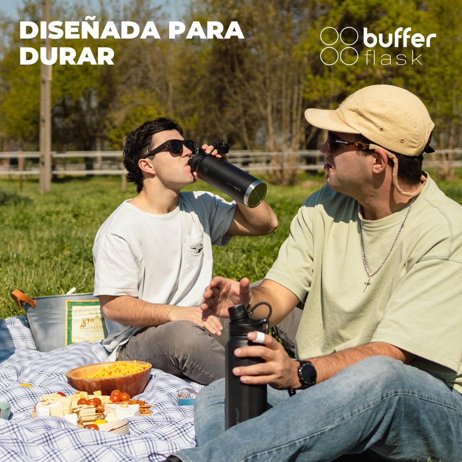 Botella Agua Térmica Paine 1,2Lt Acero Inox Incluye 2 Tapas — Buffer CL