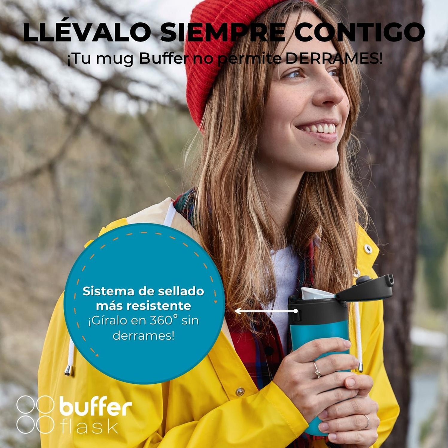 Termo Para Cafe Mug Buffer Vaso Termico 380ml 13oz Sellable — Buffer CL