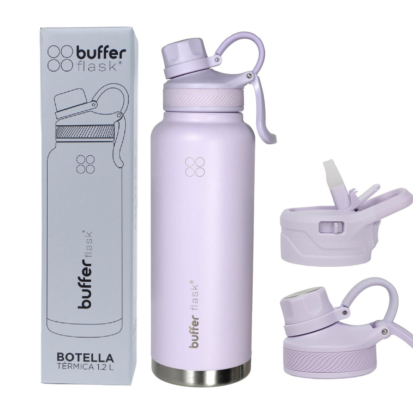 Botella Agua Térmica Paine 1,2Lt Acero Inox Incluye 2 Tapas — Buffer CL
